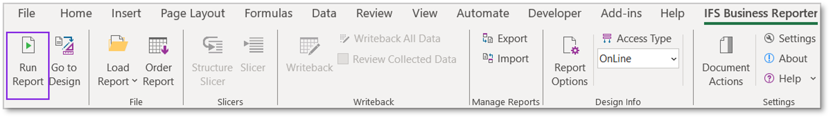 Execute BR Report - Technical Documentation For IFS Cloud