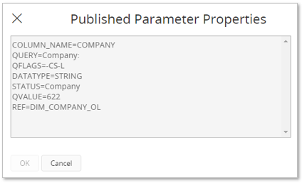 BR Report Parameters - Technical Documentation For IFS Cloud
