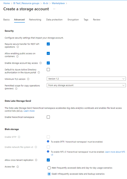 BI Infrastructure setup in Azure for Self Hosted BI (Scenario 3) - Technical Documentation For ...
