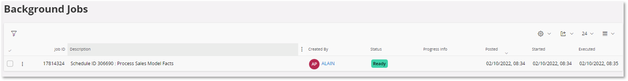 Analysis Models - Tabular : Model Processing - Technical Documentation For IFS Cloud