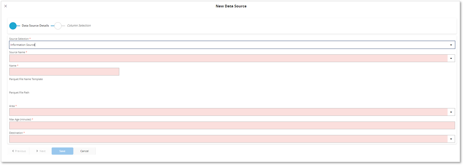 Create Parquet Data Sources - Technical Documentation For IFS Cloud