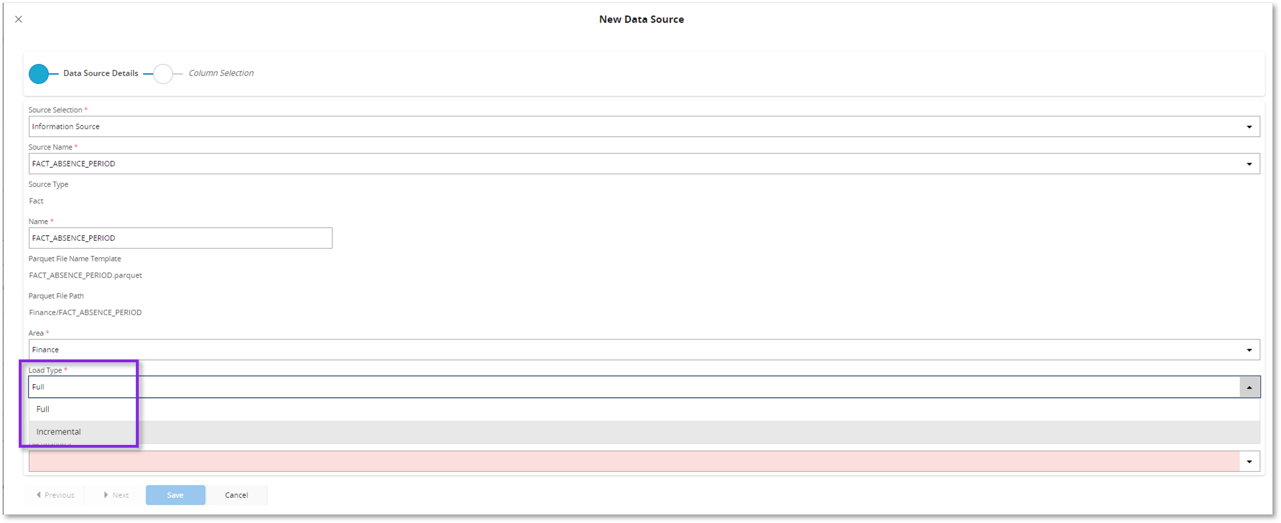 Create Parquet Data Sources - Technical Documentation For IFS Cloud