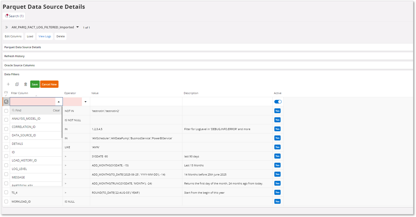 Data Filters - Technical Documentation For IFS Cloud