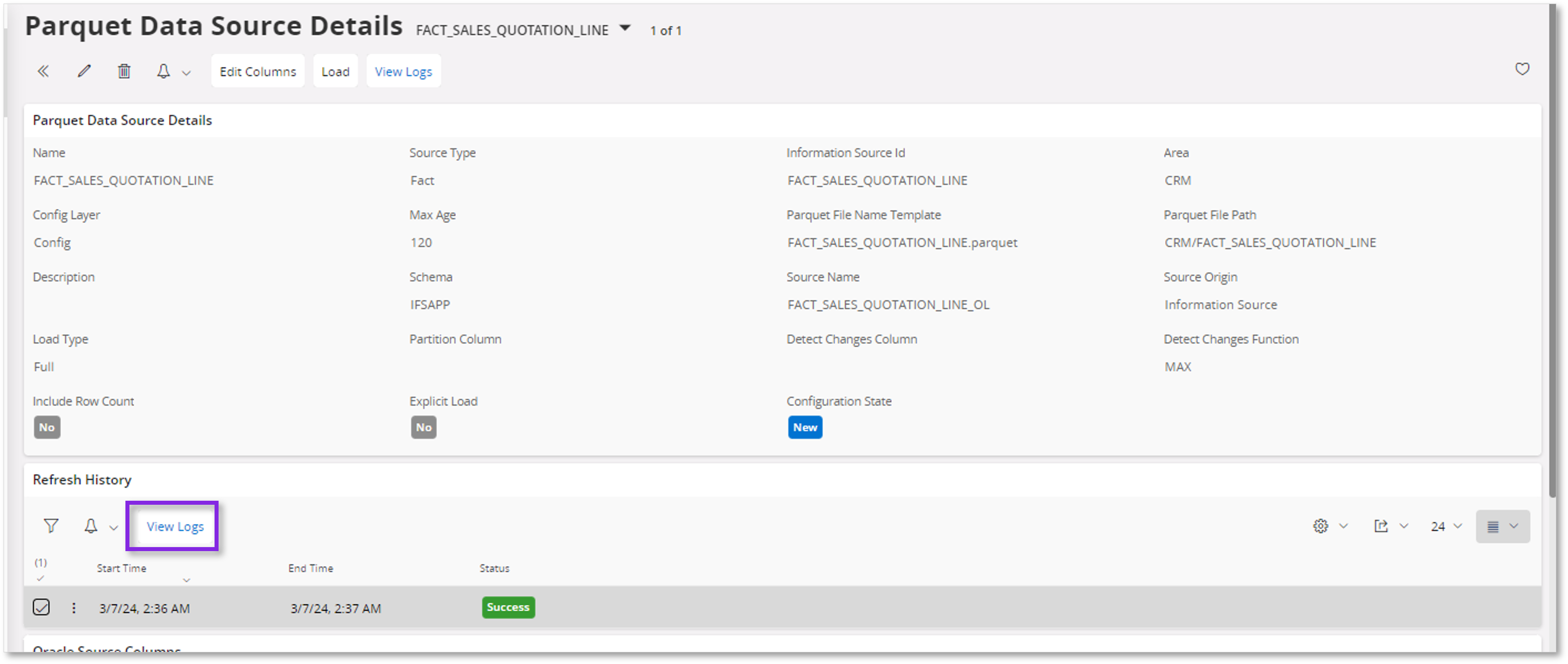 Analysis Models Power BI Logs - Technical Documentation For IFS Cloud