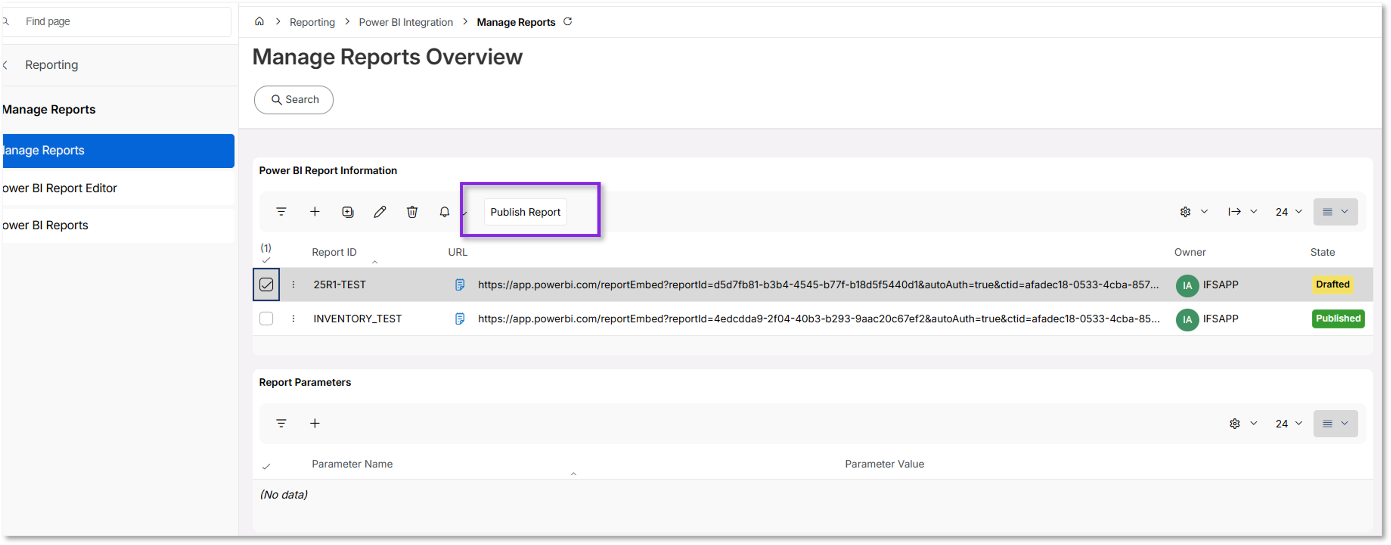 View Power BI Reports in IFS Cloud Web Client - Technical Documentation ...