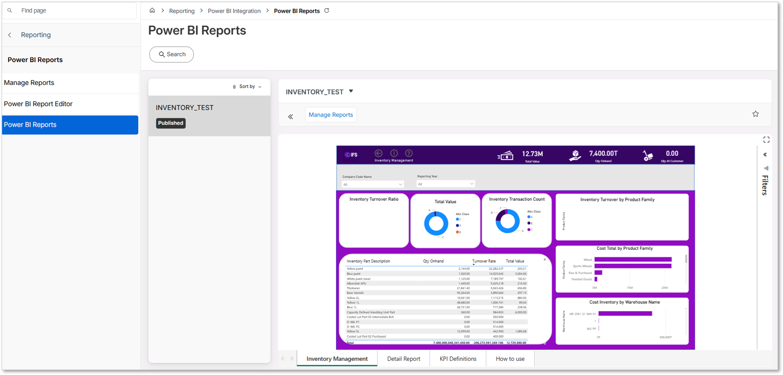 View Power BI Reports in IFS Cloud Web Client - Technical Documentation ...