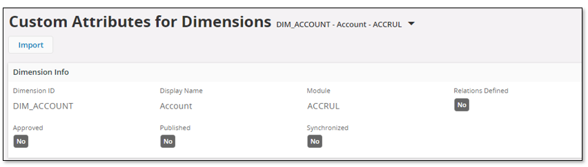 Custom Attributes for Dimensions - Technical Documentation For IFS Cloud