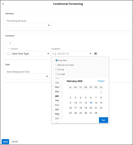 Conditional Formatting - Technical Documentation For IFS Cloud