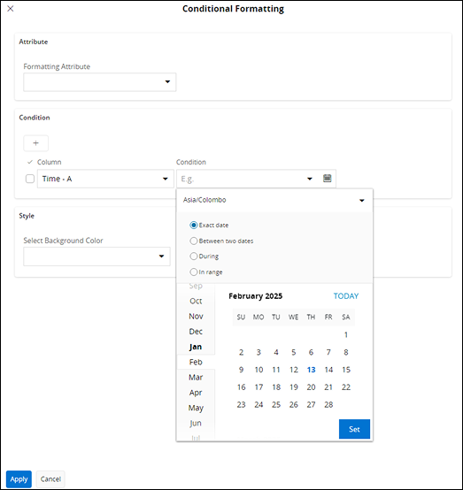 Conditional Formatting - Technical Documentation For IFS Cloud