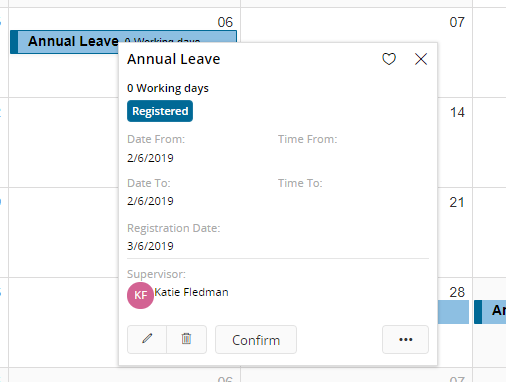 Calendar - Technical Documentation For IFS Cloud
