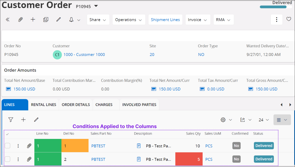 Conditional Formatting - Technical Documentation For IFS Cloud