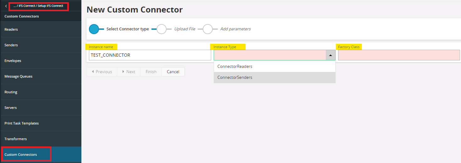 Reader and Sender Configuration - Technical Documentation For IFS Cloud