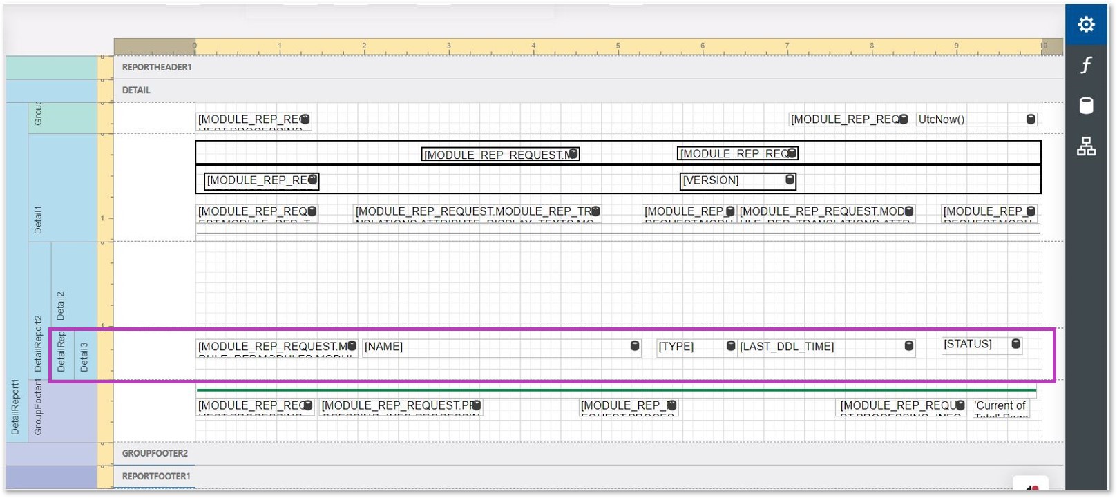 Master-Detail Reports - Technical Documentation For IFS Cloud