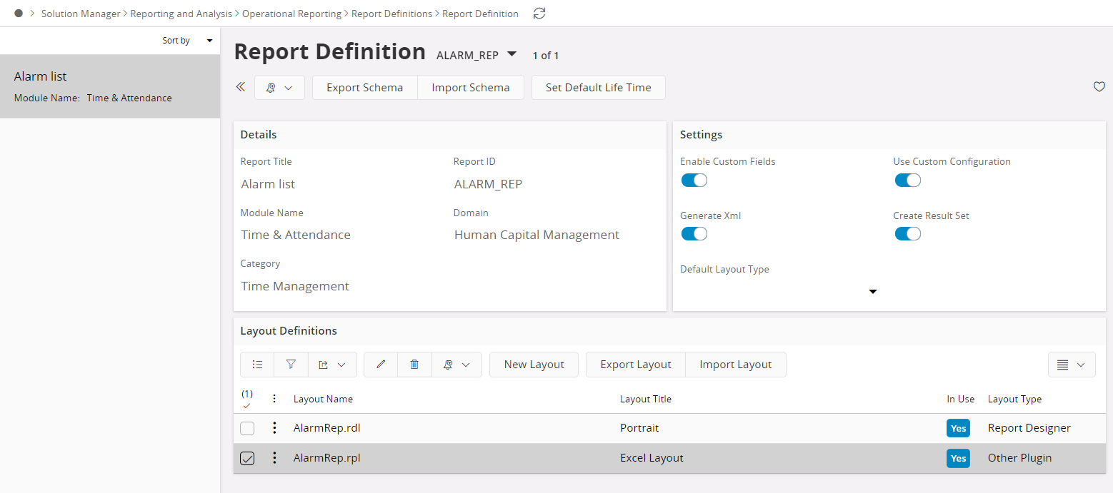 Manage Report Plugin Reports - Technical Documentation For IFS Cloud