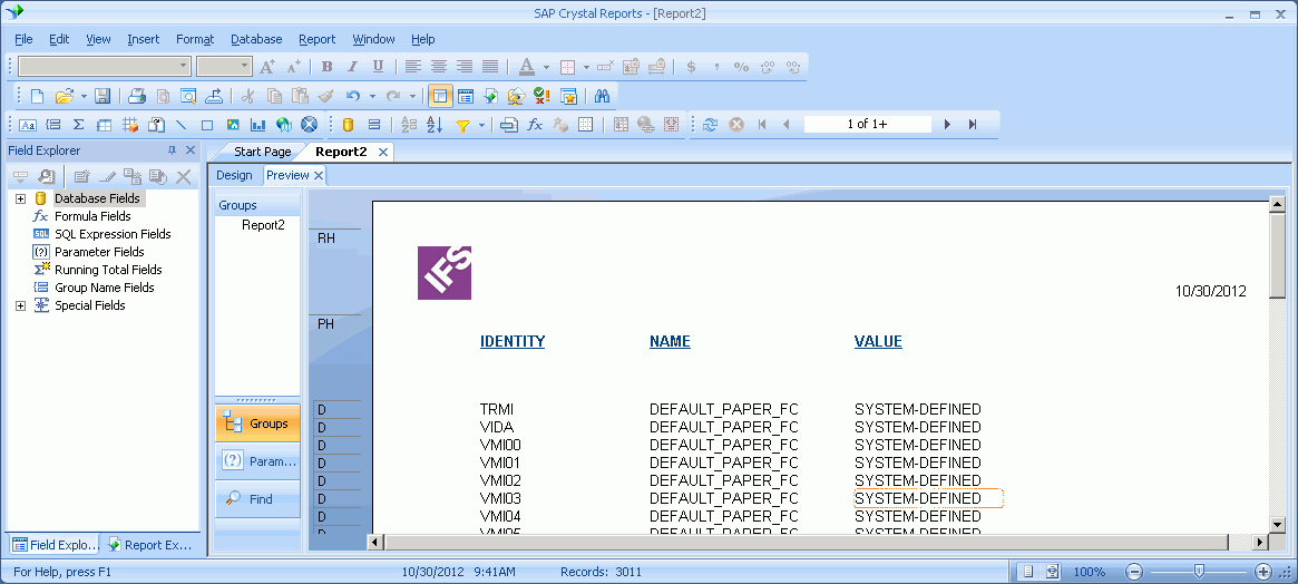 Example of Creating a Basic Quick Report - Technical Documentation For ...