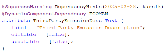 White-list Warnings - Technical Documentation For IFS Cloud