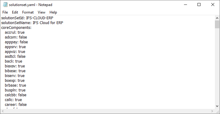 Working with Solution Sets - Technical Documentation For IFS Cloud