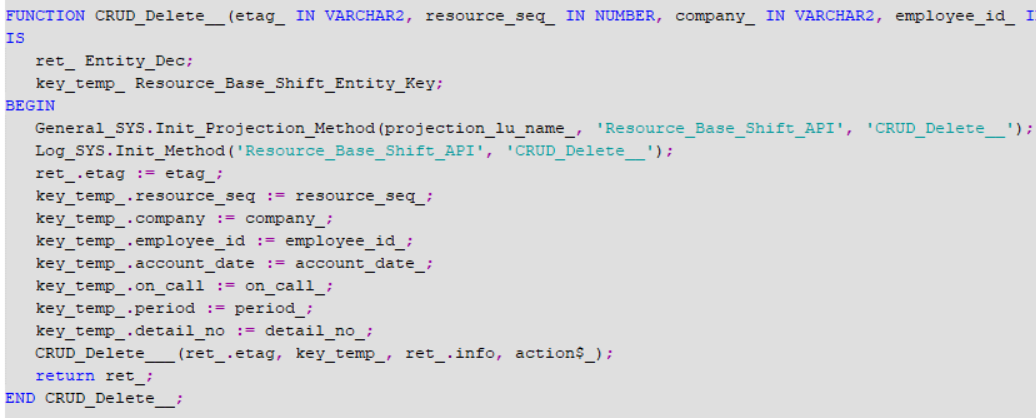 Entity Service APIS - Technical Documentation For IFS Cloud
