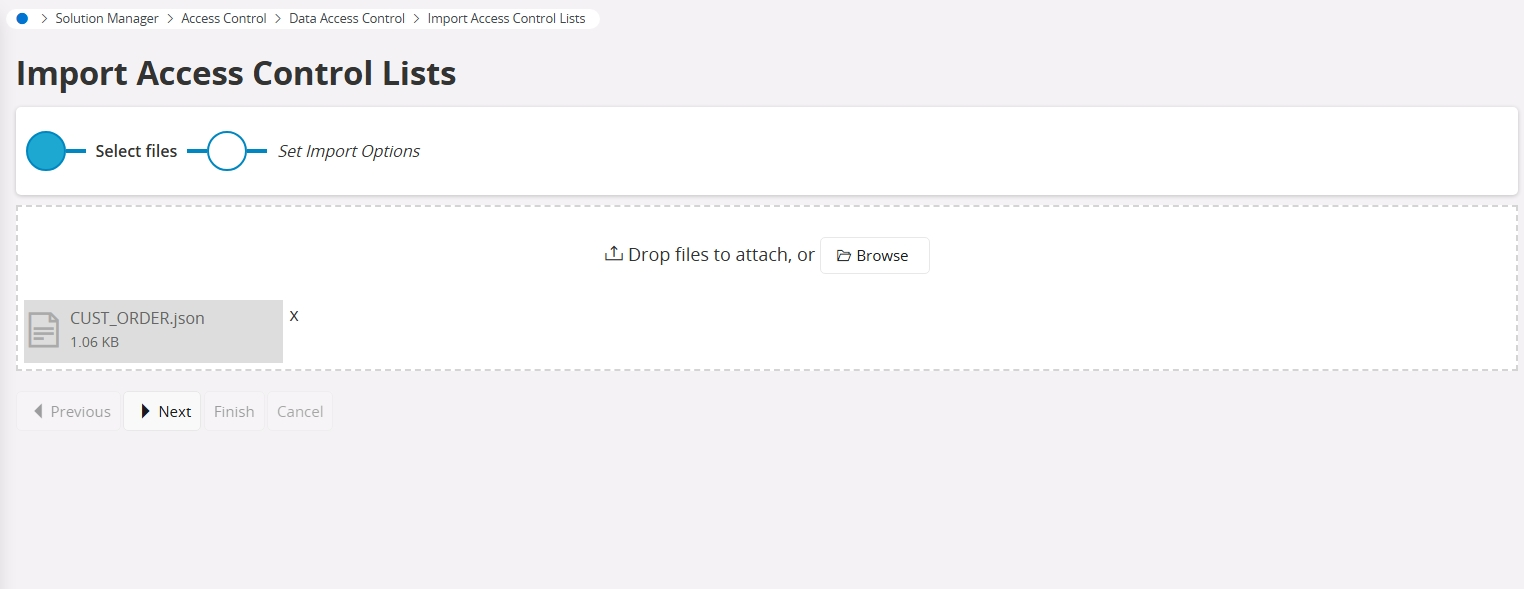 Importing Access Control Lists - Technical Documentation For IFS Cloud