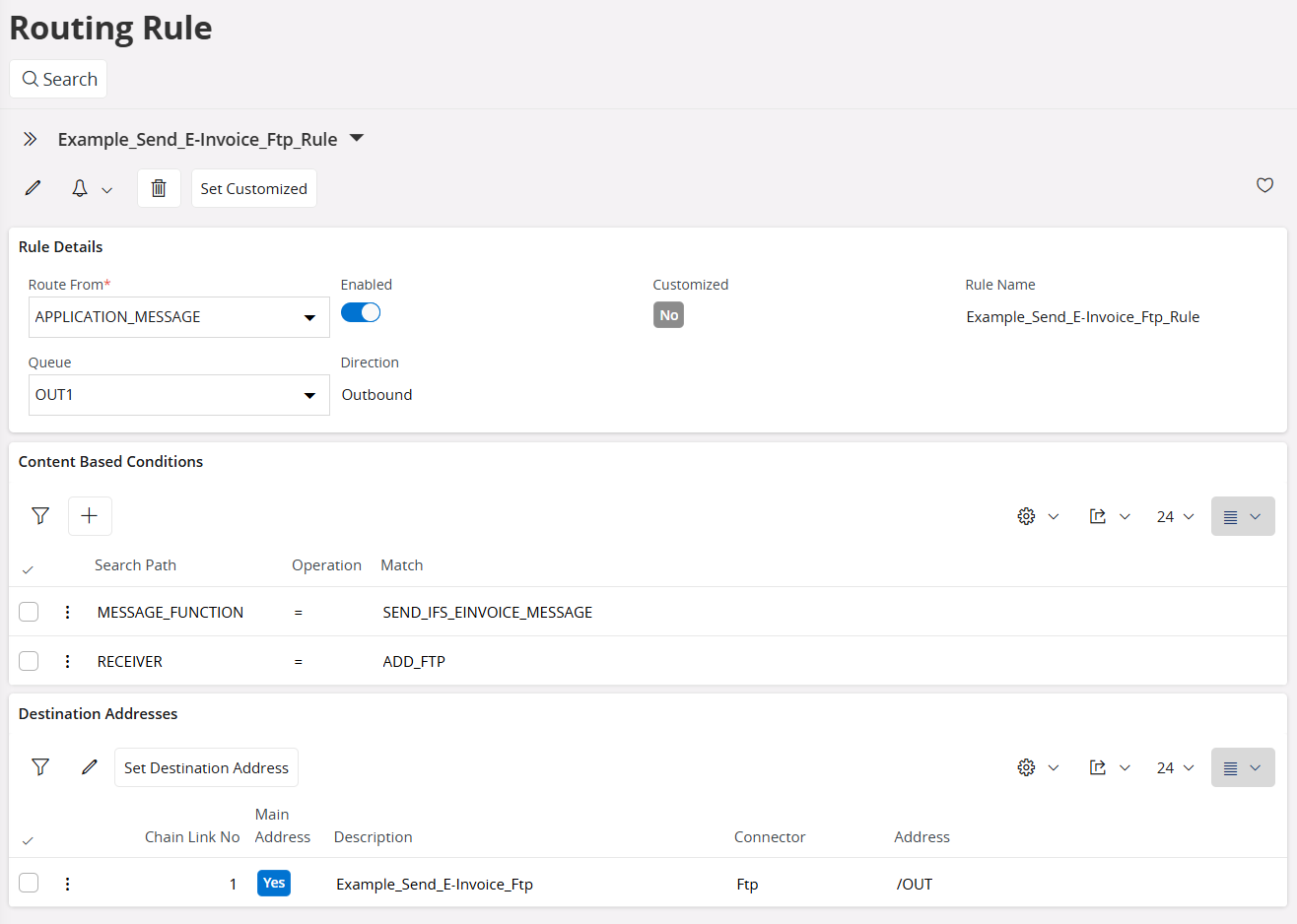 IFS Connect for Sending IFS E-invoices - Technical Documentation For IFS Cloud