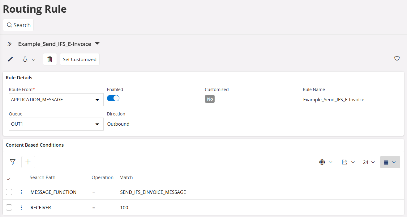 IFS Connect for Sending IFS E-invoices - Technical Documentation For IFS Cloud