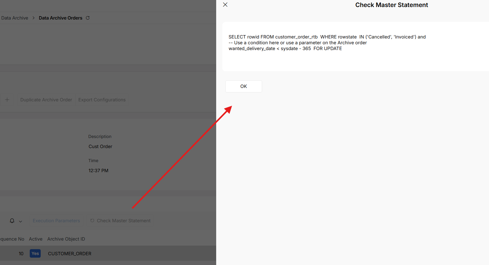 Data Archive Orders - Technical Documentation For IFS Cloud