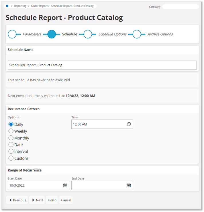 Scheduled Quick Reports - Technical Documentation For IFS Cloud