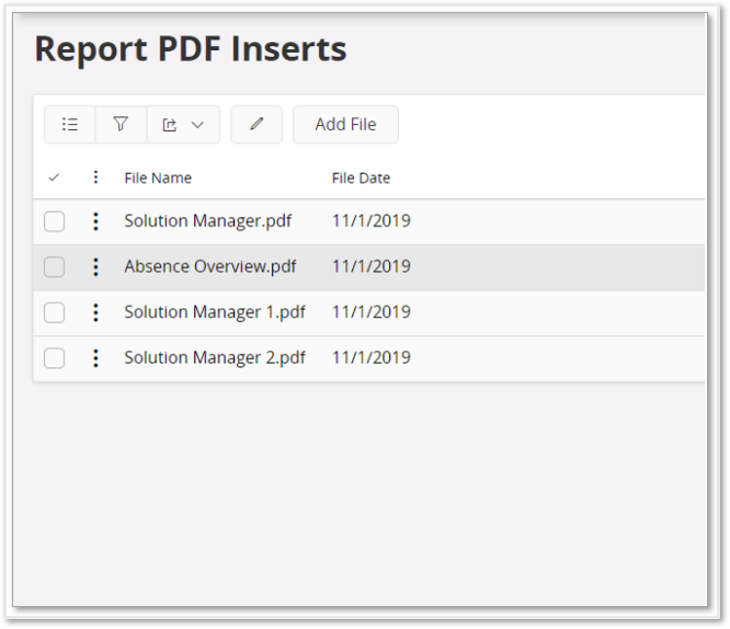 PDF Inserts - Technical Documentation For IFS Cloud