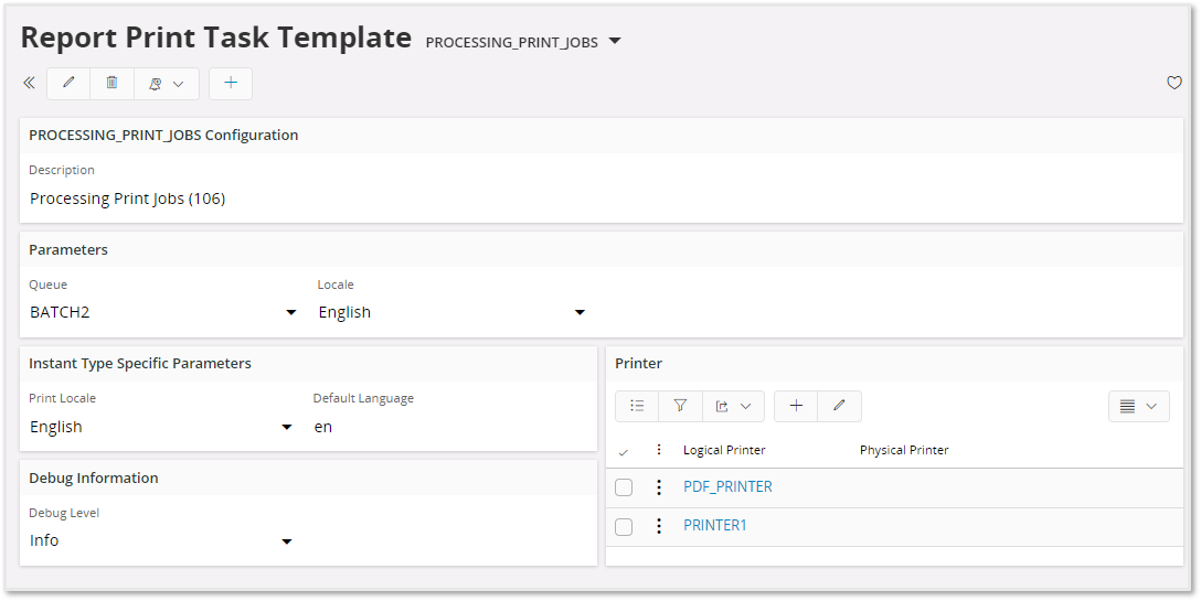 Report Print Task Templates - Technical Documentation For IFS Cloud