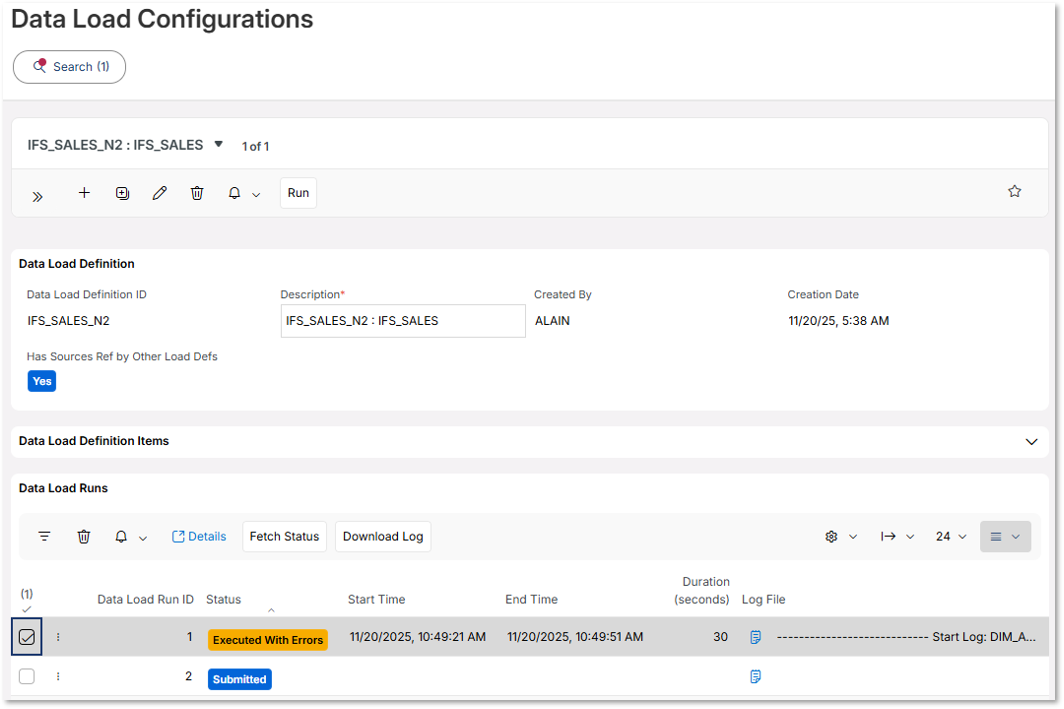 Analysis Models - Tabular : Data Loads - Technical Documentation For ...