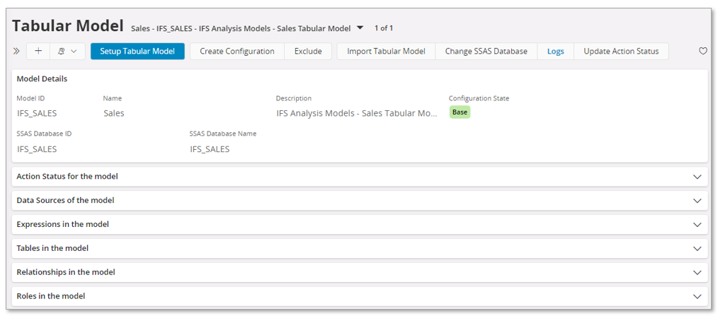 Analysis Models - Tabular : Admin & Config - Tabular Model Details - Technical Documentation For ...