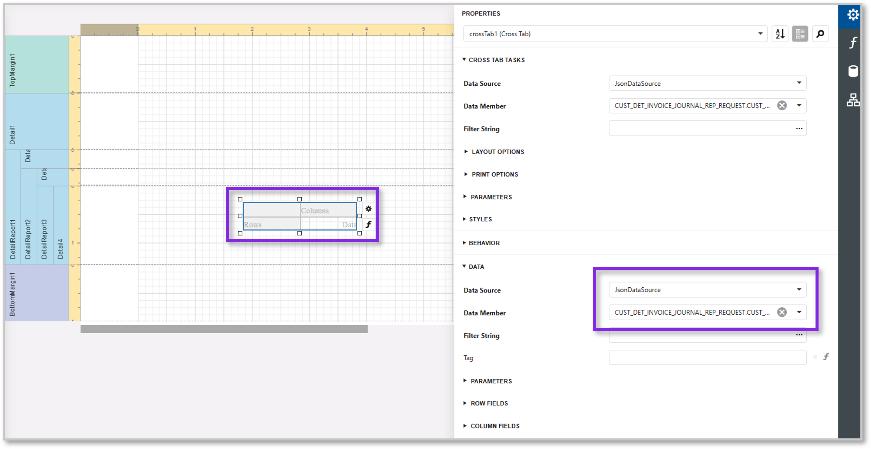 Cross Tabs - Technical Documentation For IFS Cloud