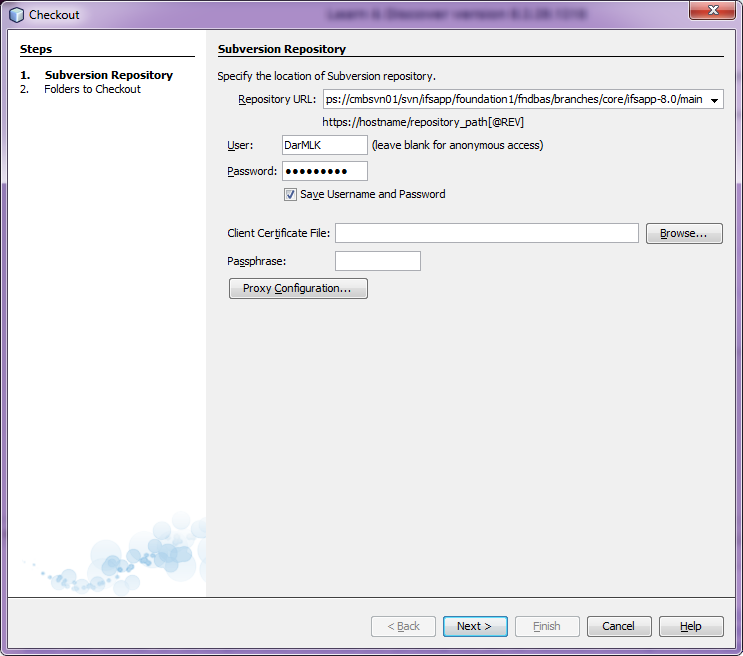 Working with Subversion