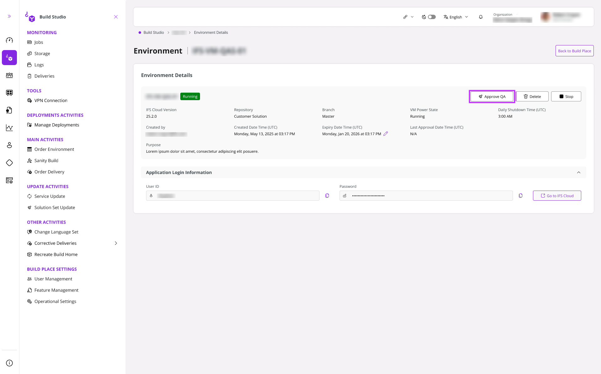 Setting Up Initial Test Data - LE Documentation For IFS Cloud