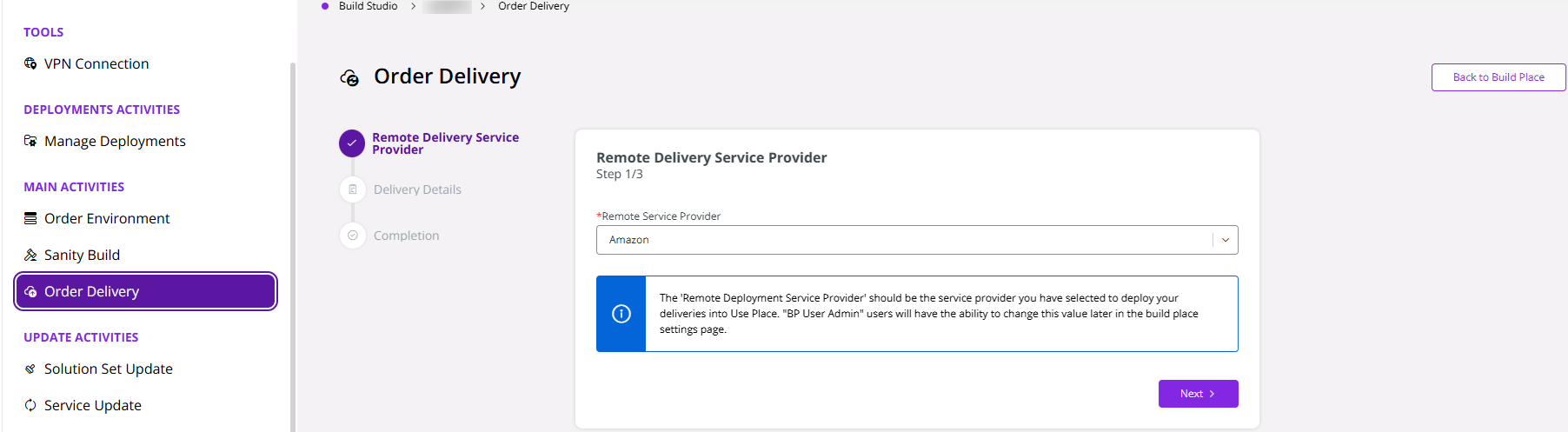 Ordering Deliveries - LE Documentation For IFS Cloud