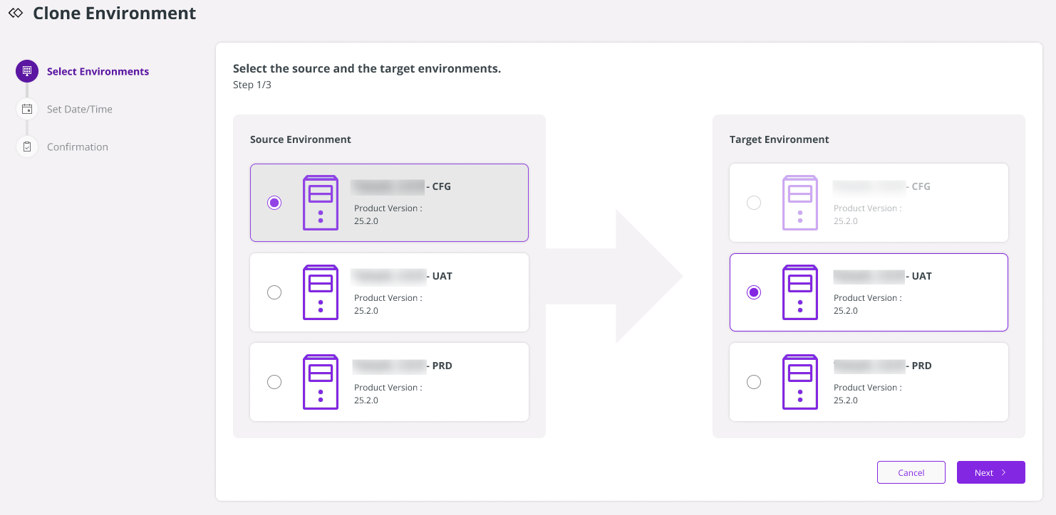 Cloning an Environment - LE Documentation For IFS Cloud