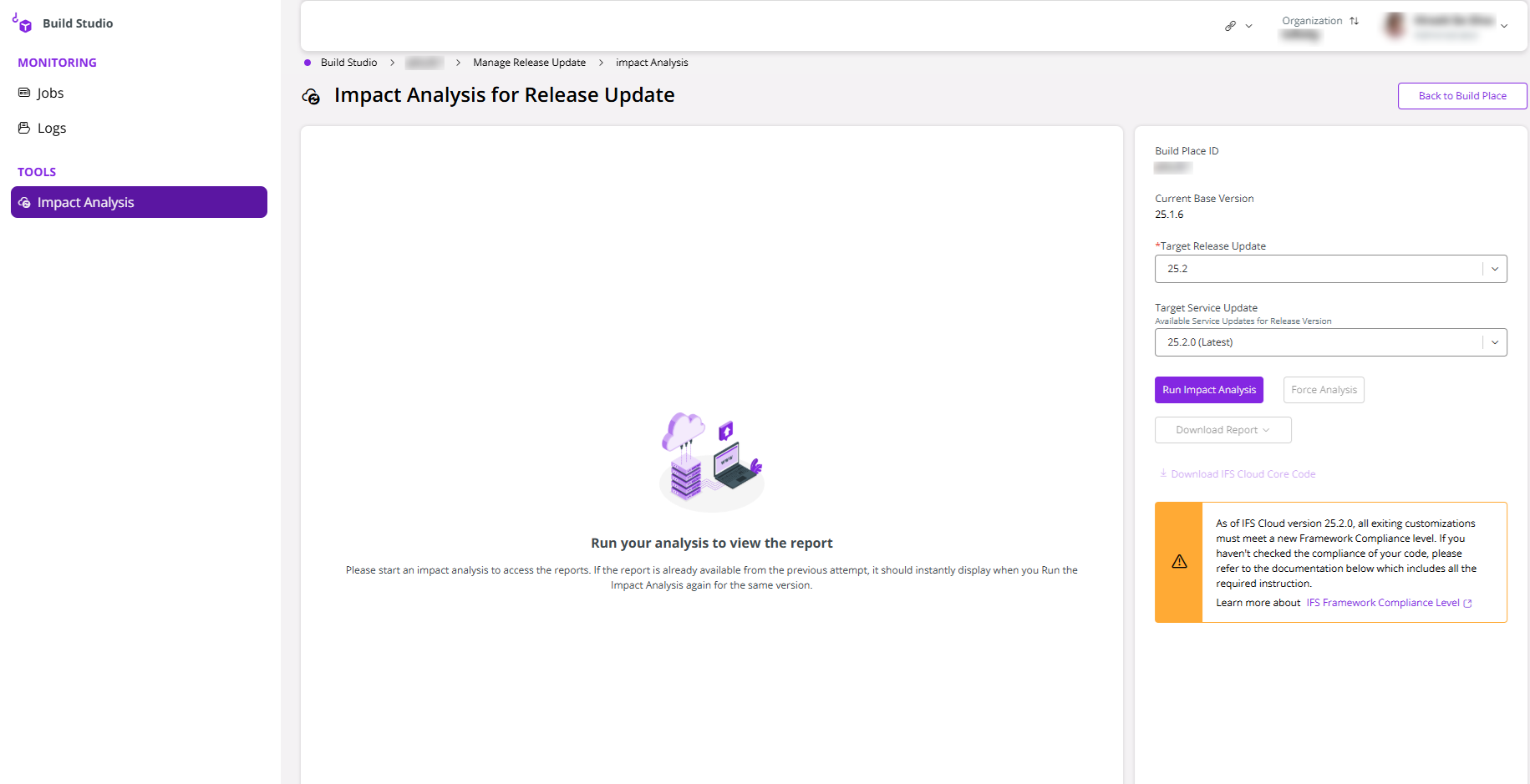 Impact Analysis - LE Documentation For IFS Cloud