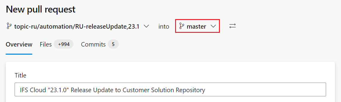Apply Release Update to Customer Solution Repository and Customization ...