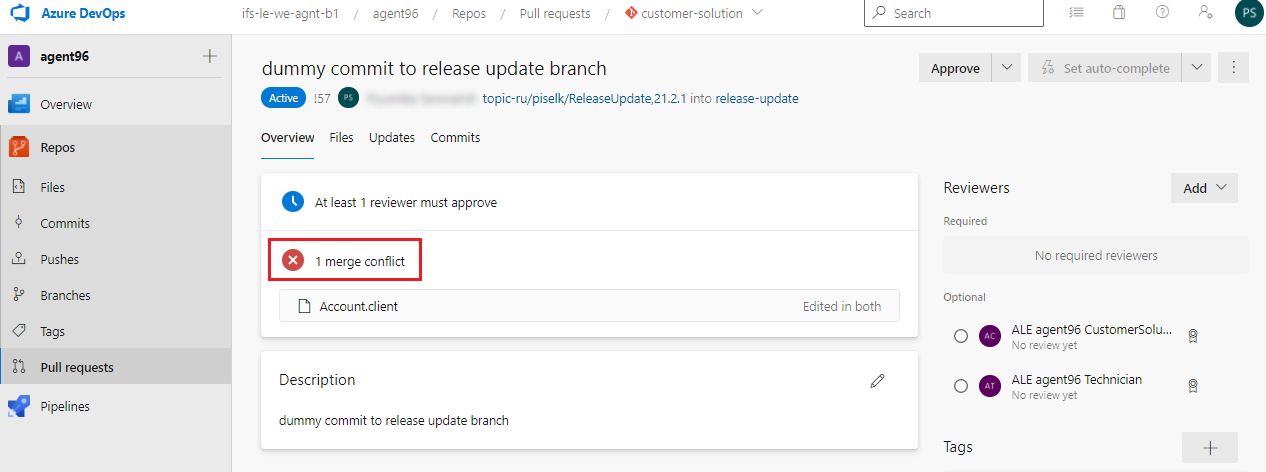 Apply Release Update to Customer Solution Repository and Customization ...