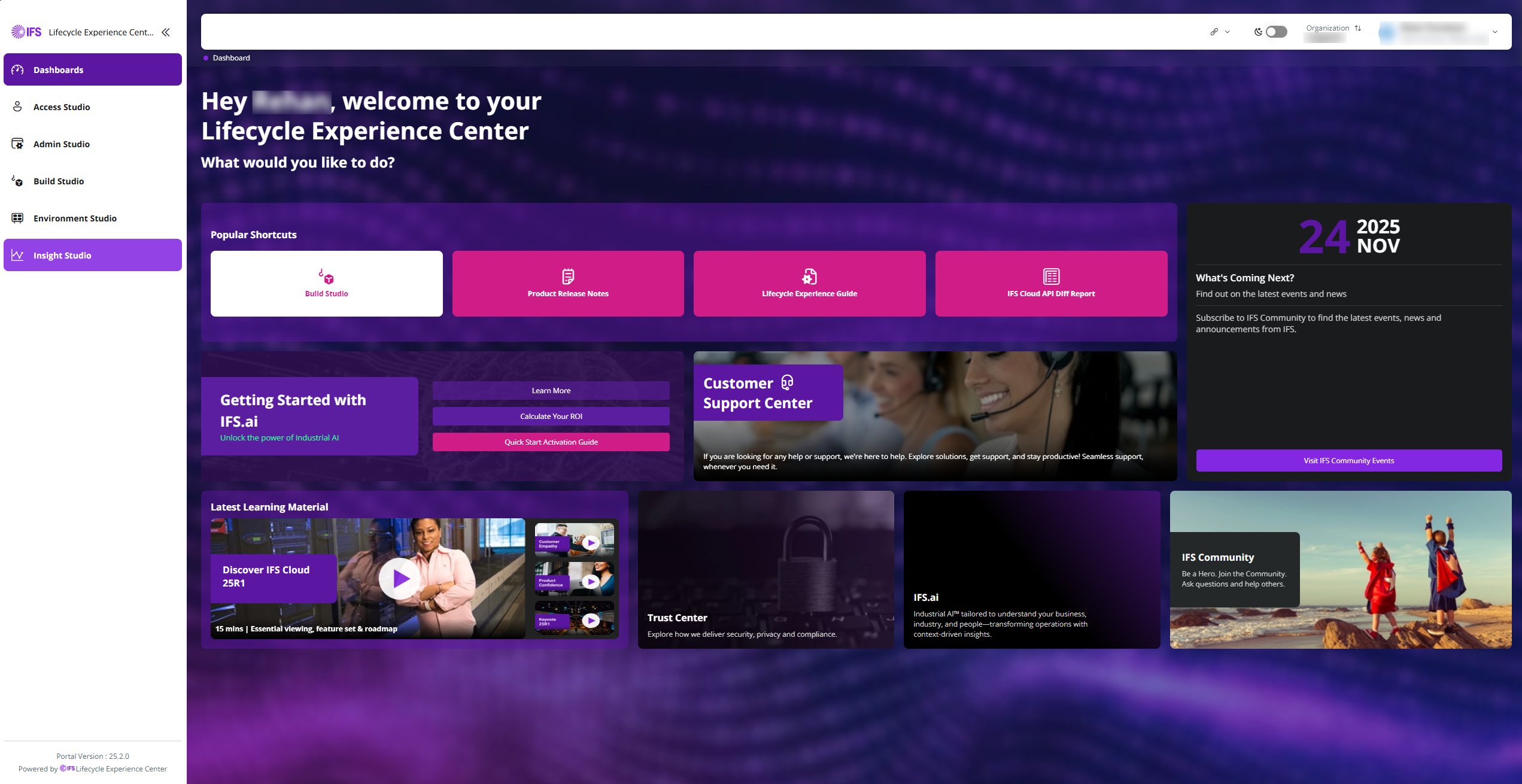 Insight Studio - LE Documentation For IFS Cloud