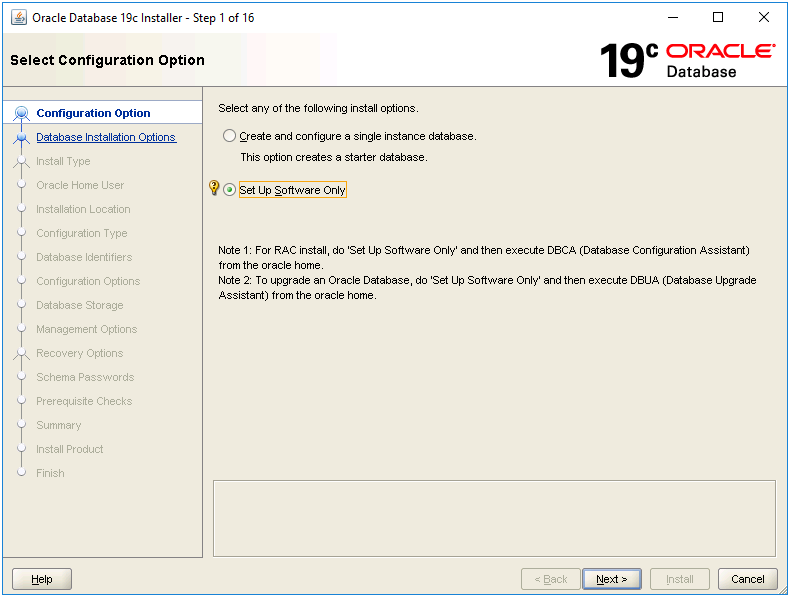 Install Oracle Database 19c Enterprise Edition Software 9765