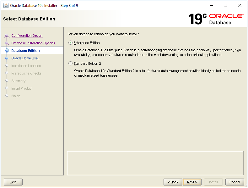 Install Oracle Database 19c Enterprise Edition Software